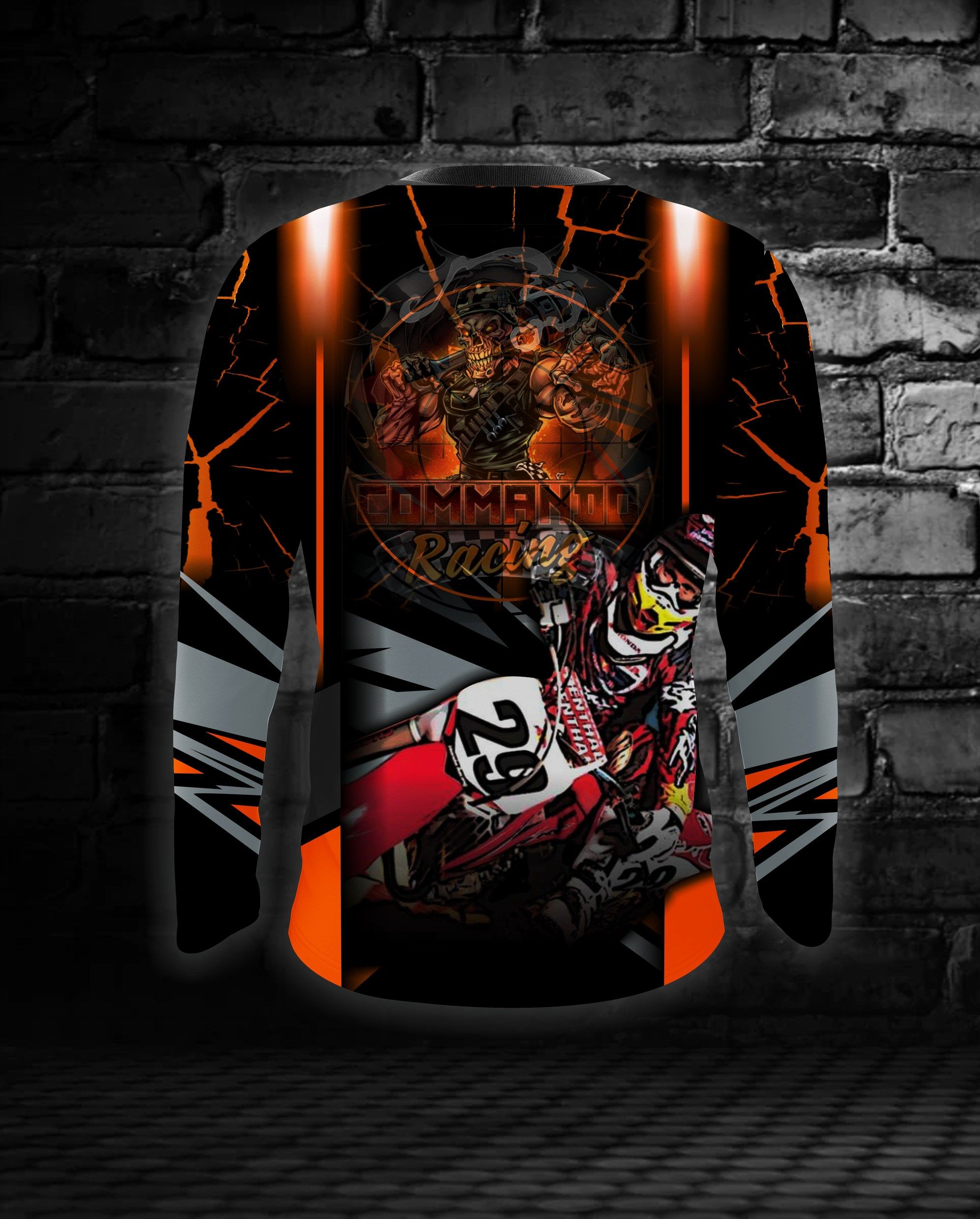 LONGSLEEVE FOR MOTORCYCLE RIDERS RACETN SERIES full sublimation high ...