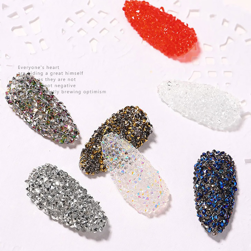 Crystal Pixie 3D Nail Art Gems Micro Zircon 0.6-1.2mm Mini Rhinestones ...