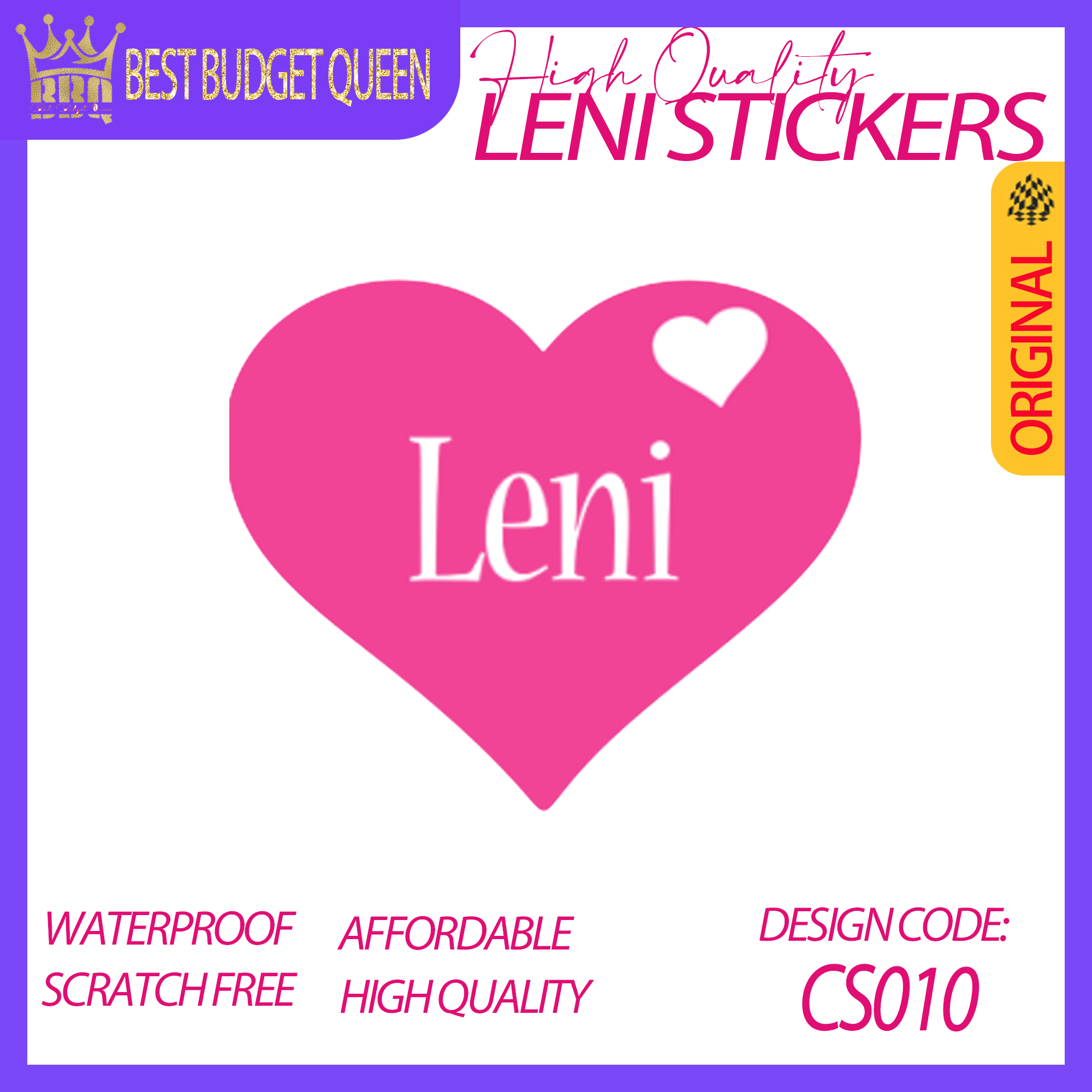 Leni Robredo Laminated waterproof Vinyl Stickers 2022 election sticker ...