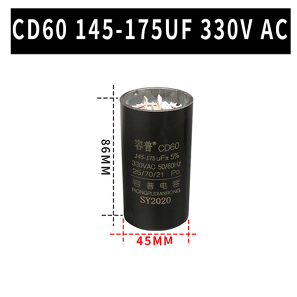 NEW 【Too much love!】Motor Capacitor Ac330v Cd60 36-43uf 216-259uf 130 ...