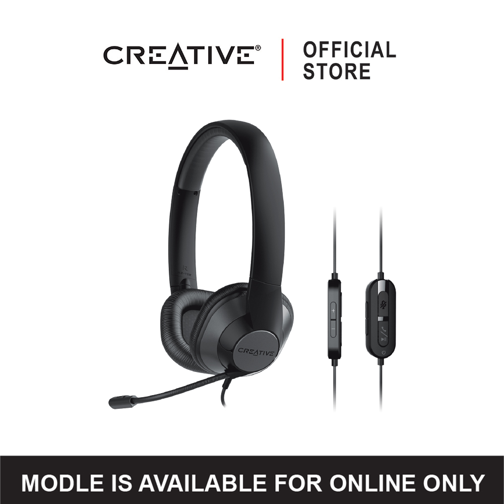 CREATIVE HS-720 V2 Headset ที่มาพร้อมกับไมโครโฟนแบบ Noise-cancelling ...
