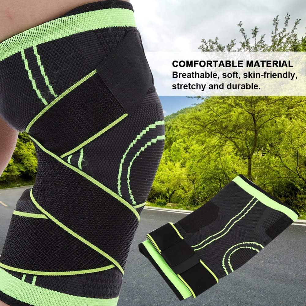 Knee Support Brace, Men and Women Adjustable Band Knees Sleeve ...