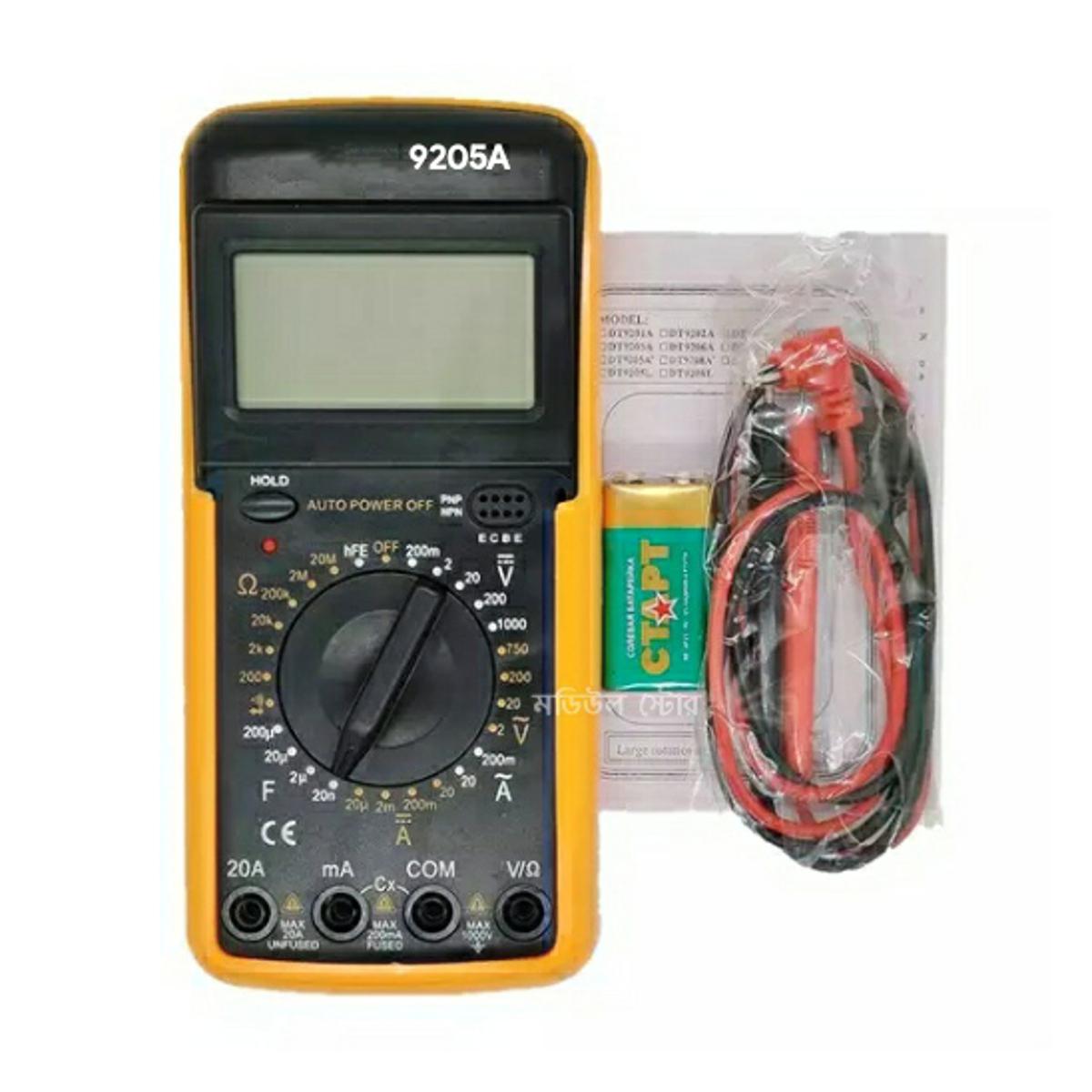 Digital Multimeter LCD Display AC/DC Resistance Capacitance Tester with ...