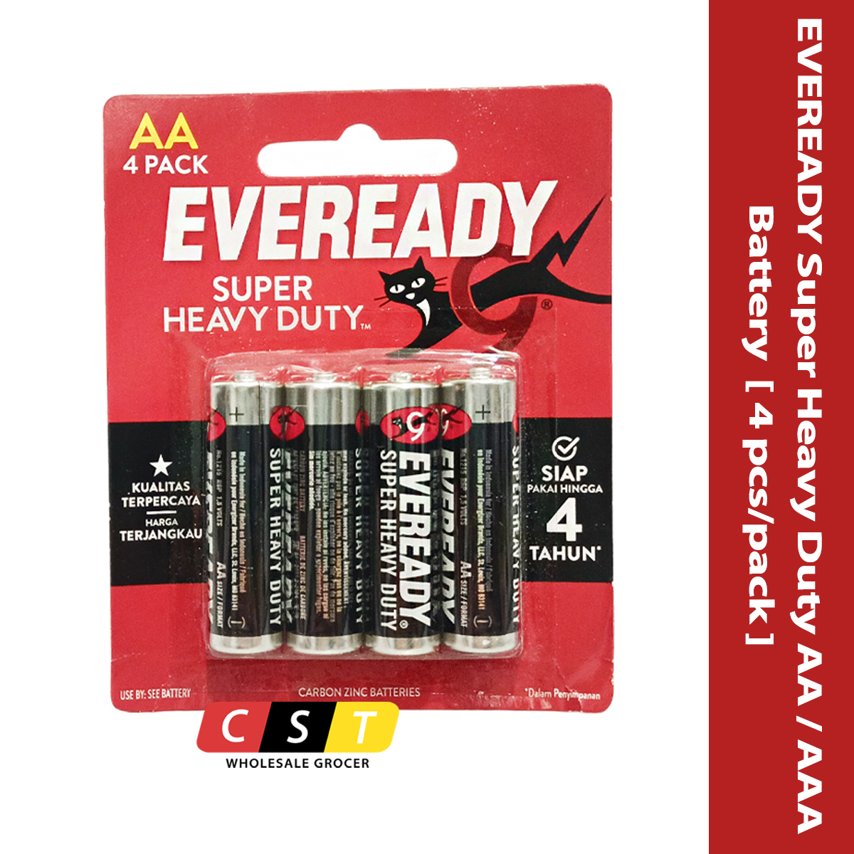 EVEREADY Super Heavy Duty AA / AAA Battery [ 4 pcs/pack ] | Lazada