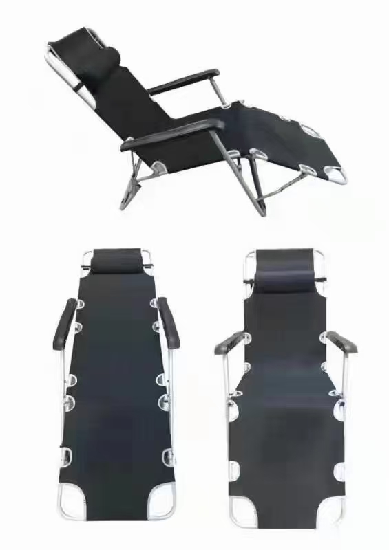 JL Portable 2 in 1 Foldable Chair With Headrest Deck Chaise Chairs ...