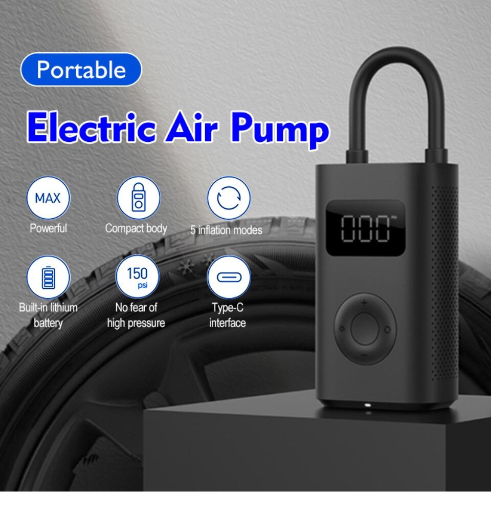 [Ready Stock] Portable Car Air Pump tayar 120PSI/150PSI 6000mAh ...