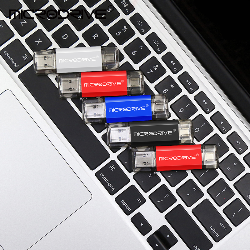 TYPE C USB 2.0 Flash Drive OTG Pen Drive 128GB 64GB 32G 16 8 4GB Memory ...
