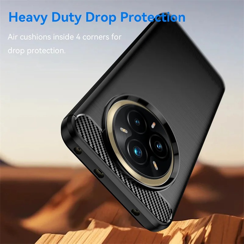 Phone cover For Realme P3 Pro 5G case shell Carbon Fiber Soft TPU ...