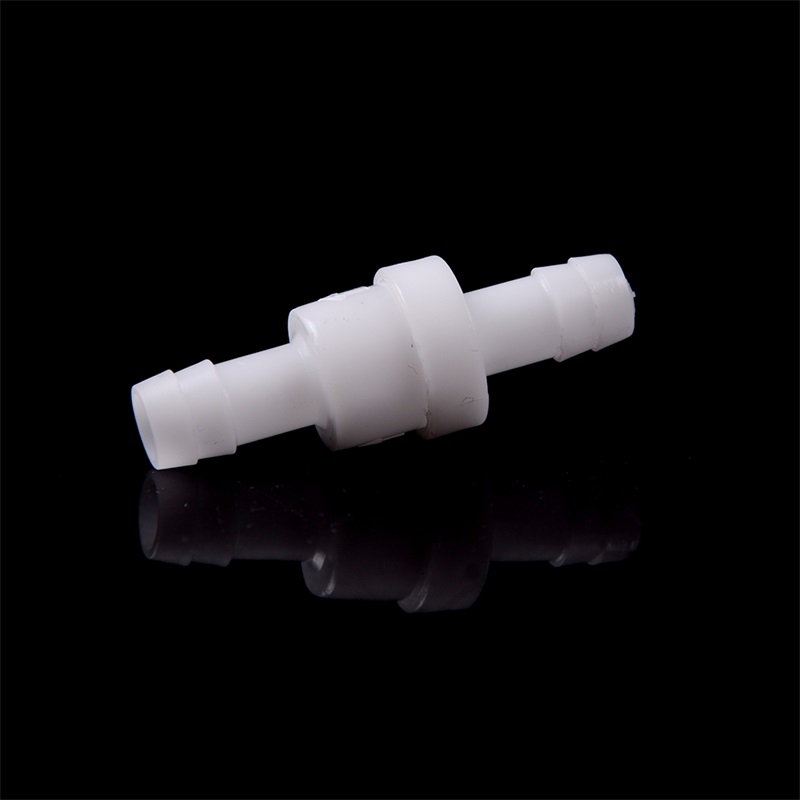 12mm 1/4" White Plastic Non Return Check Valve One Way Fuel Petrol ...