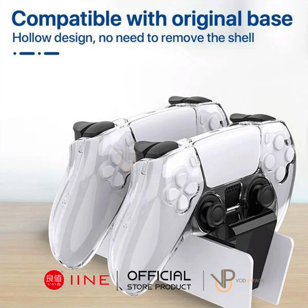 iine เคสใส จอย PS5 Clear Case For Joy Playstation 5 Dual Sense Crystal ...