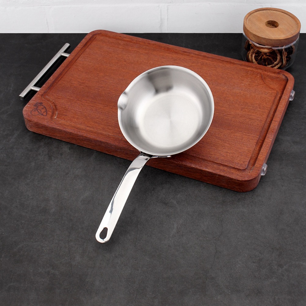 Skillet Pan Diversion Port Stainless Steel Frying Egg Pan 13cm Oil ...