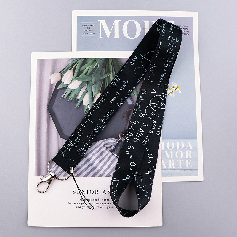 Advanced Mathematical Formula Lanyards Keychain Holder ID Card Pass ...