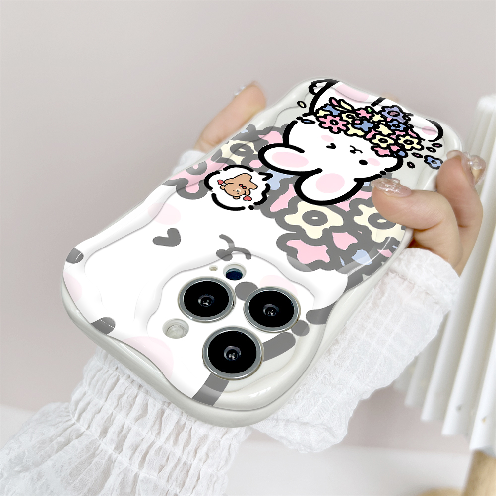 YYDS for Vivo V21E Y73 2021 Back Cover Cute Little Bear Case Cream ...