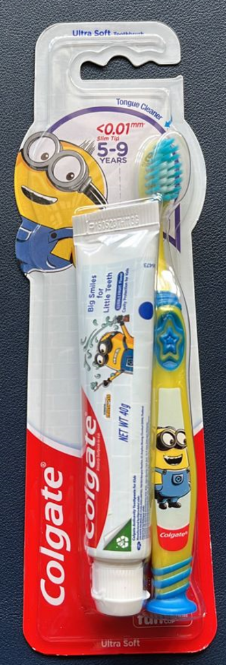 COLGATE Kids Minion Travel Kit (Toothpaste(40g) + Toothbrush) | Lazada ...