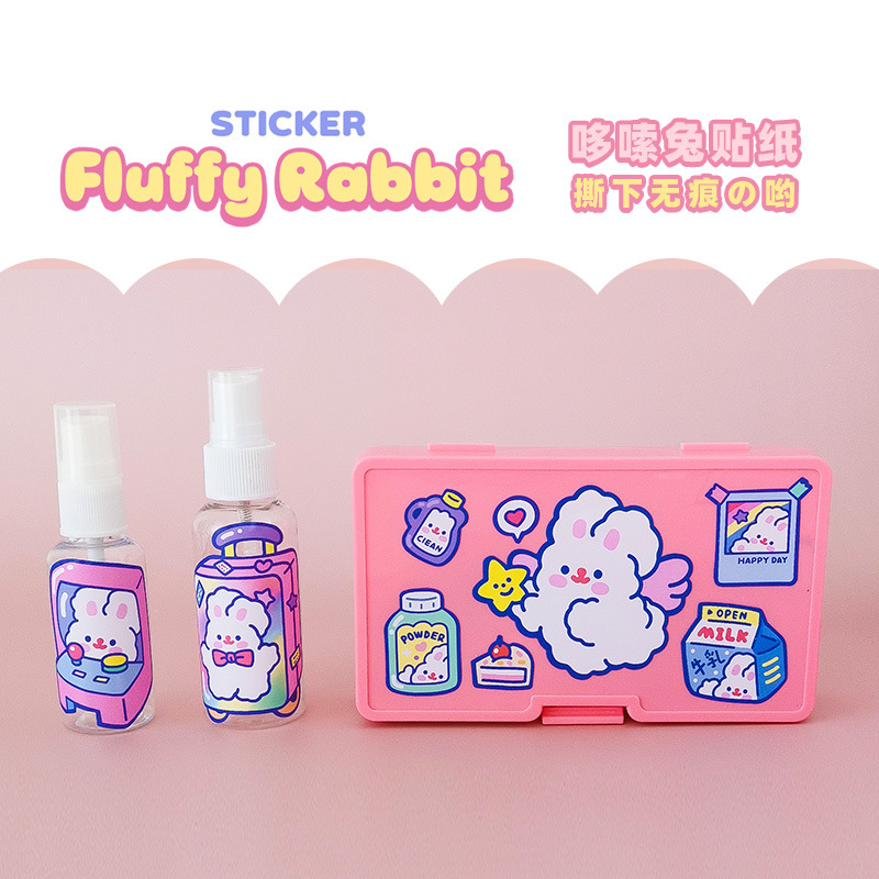【Innovative design】2pcs Lovely Cute Korea Rabbit Cartoon Stickers For ...