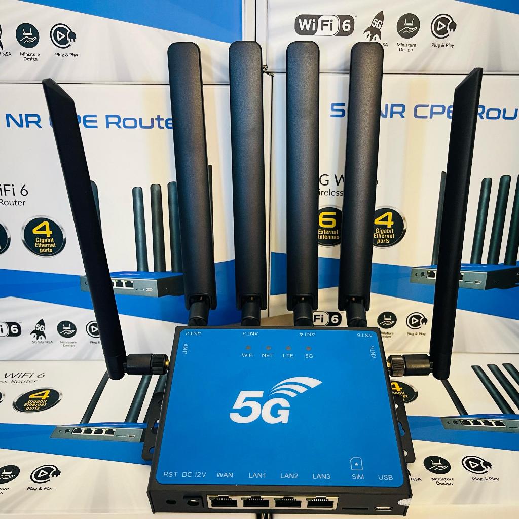 (Mini GTENIQ) 5G GTEN CP502 WiFi-6 Qualcomm X55 Unlimited Internet Hotspot High Power Wireless ...