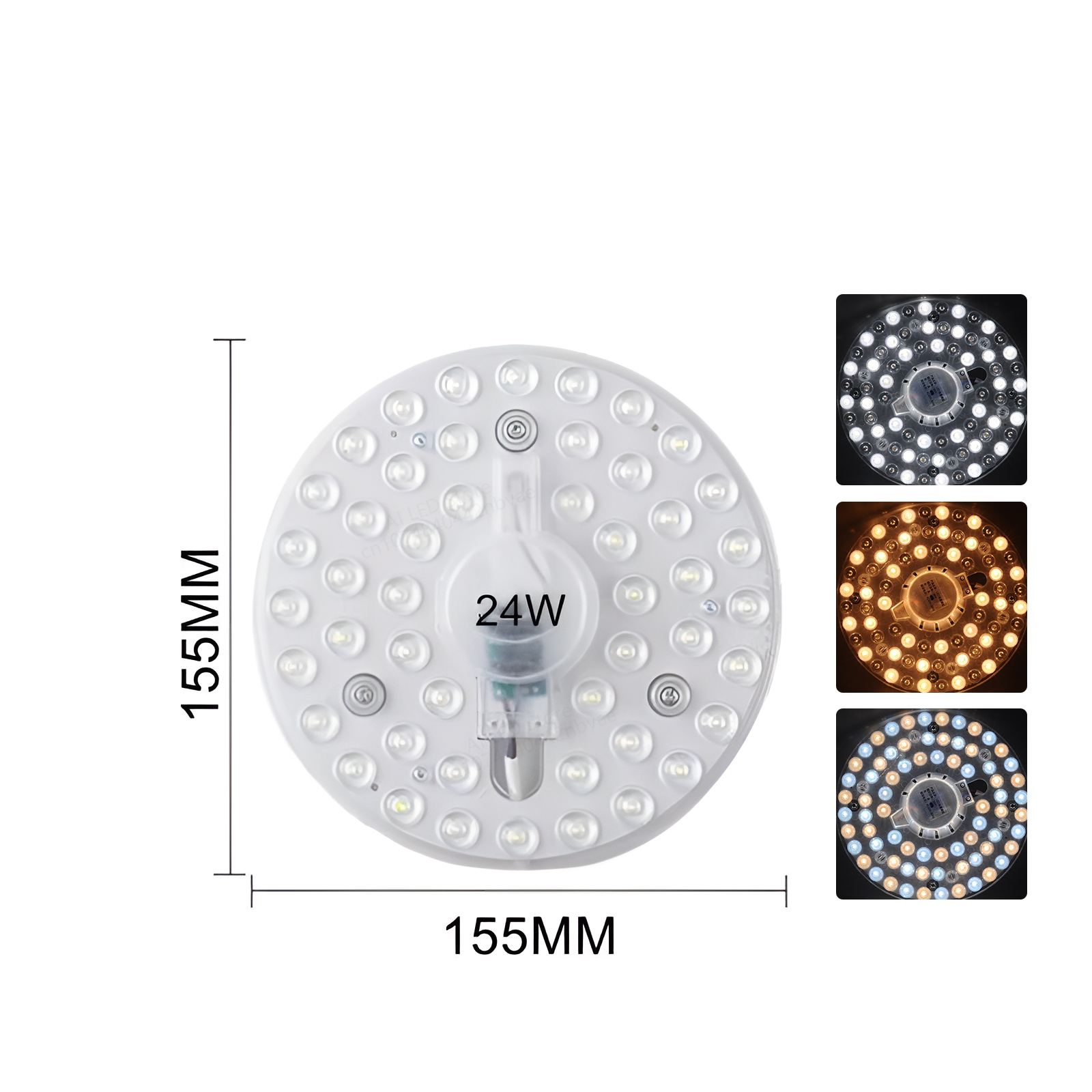 36W 24W 18W 12W LED Ring Ceiling Light Replacement Round Module Source ...