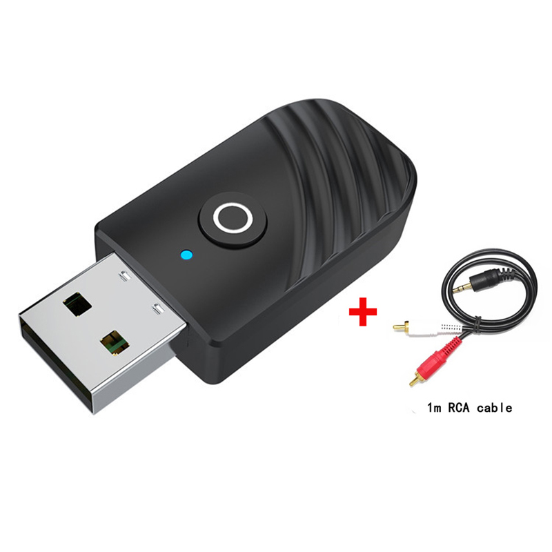 DISOUR USB Plug and Play Bluetooth 5.0 Audio Transmitter Receiver RCA 3 ...