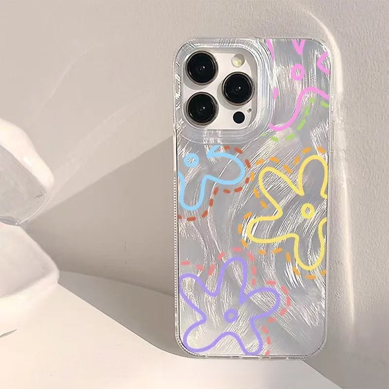 Laser Feather Yarn Phone Case For Tecno Spark Slim Ultra Cover | Daraz.pk
