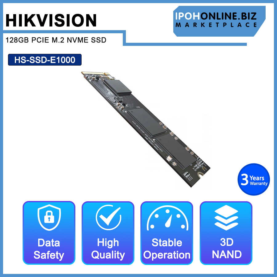 HIKVISION HS-SSD-E1000 128GB PCIE M.2 NVME SSD | Lazada