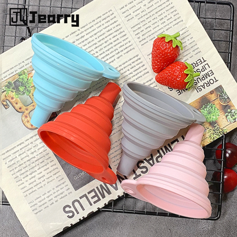 Jearry Plastic Funnel Collapsible Food Grade Silicone Kitchen Utensils ...