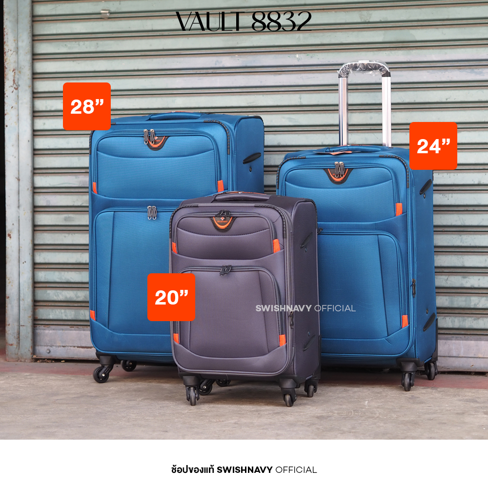 Pology กระเป๋าเดินทาง 8832 รุ่น Vault ขนาด 20 24 28 นิ้ว มีซิบขยายขนาด ...