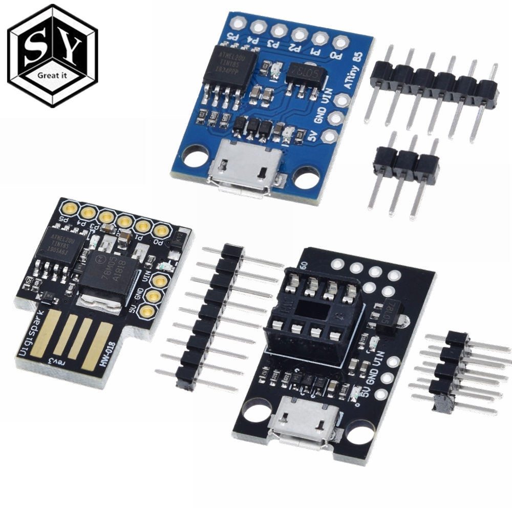 1PCS Blue Black TINY85 Digispark Kickstarter Micro Development Board ATTINY85 module for Arduino ...