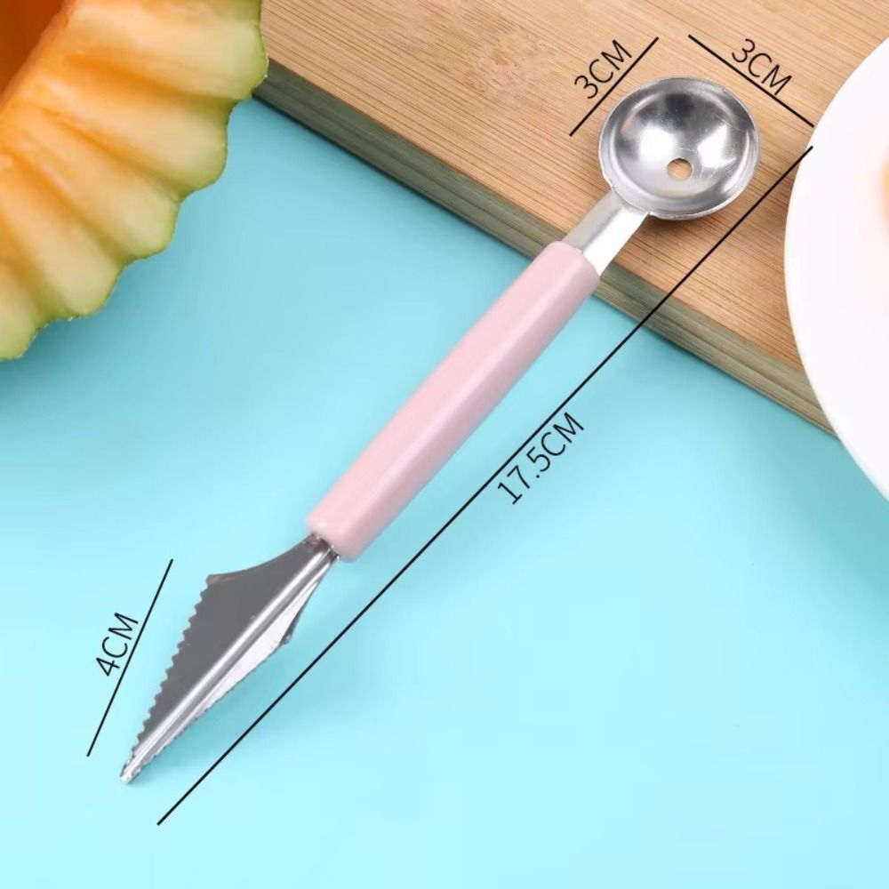 2024 Stainless Steel Double Ended Fruit Shaver Reusable Carved Ice ...