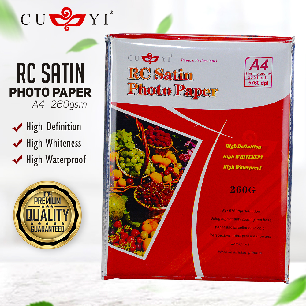 [FMP]CUYI RC Satin Photo Paper , Resin Coated Inkjet Photo Paper 260gsm ...