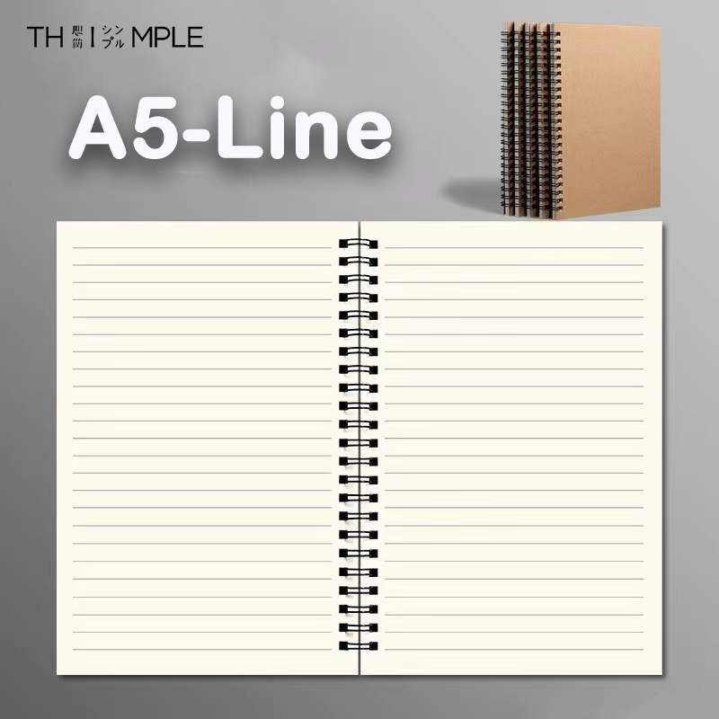 Loose leaf notebook/Spiral Notebook / Buku Spiral A5/B5 60 lembar ...