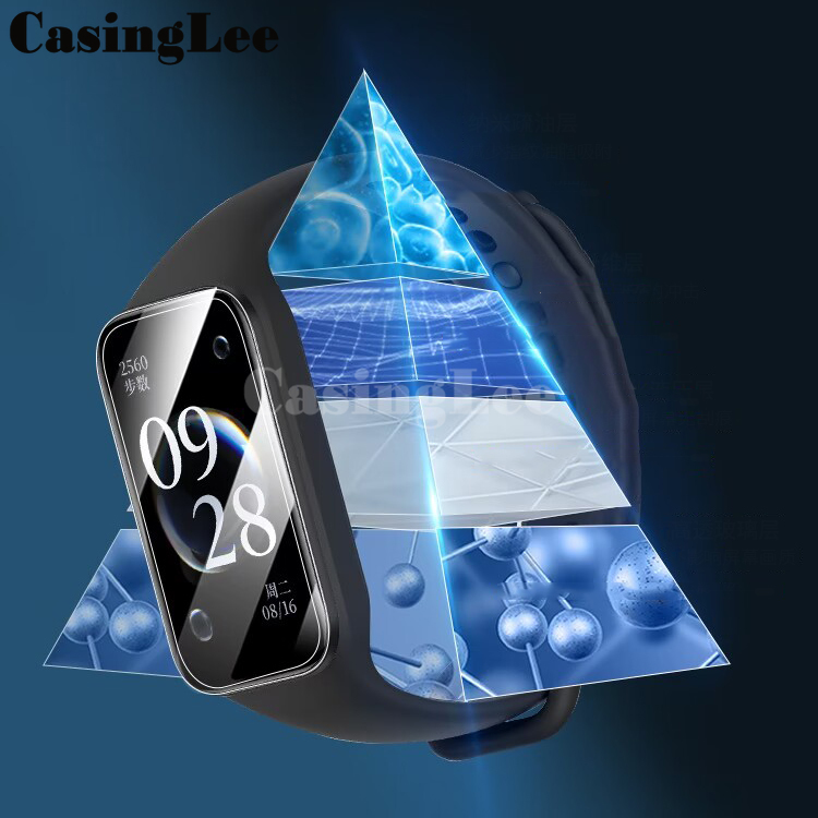 (2 Pieces) for Honor Band 10 3D Tempered Glass Ultrathin Full Screen ...