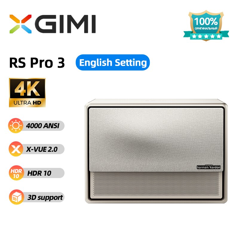 XGIMI RS Pro 3 Projector 4K Dual Light Laser+LED 4000Ansi DLP 3D Beamer Video Home Theater ...