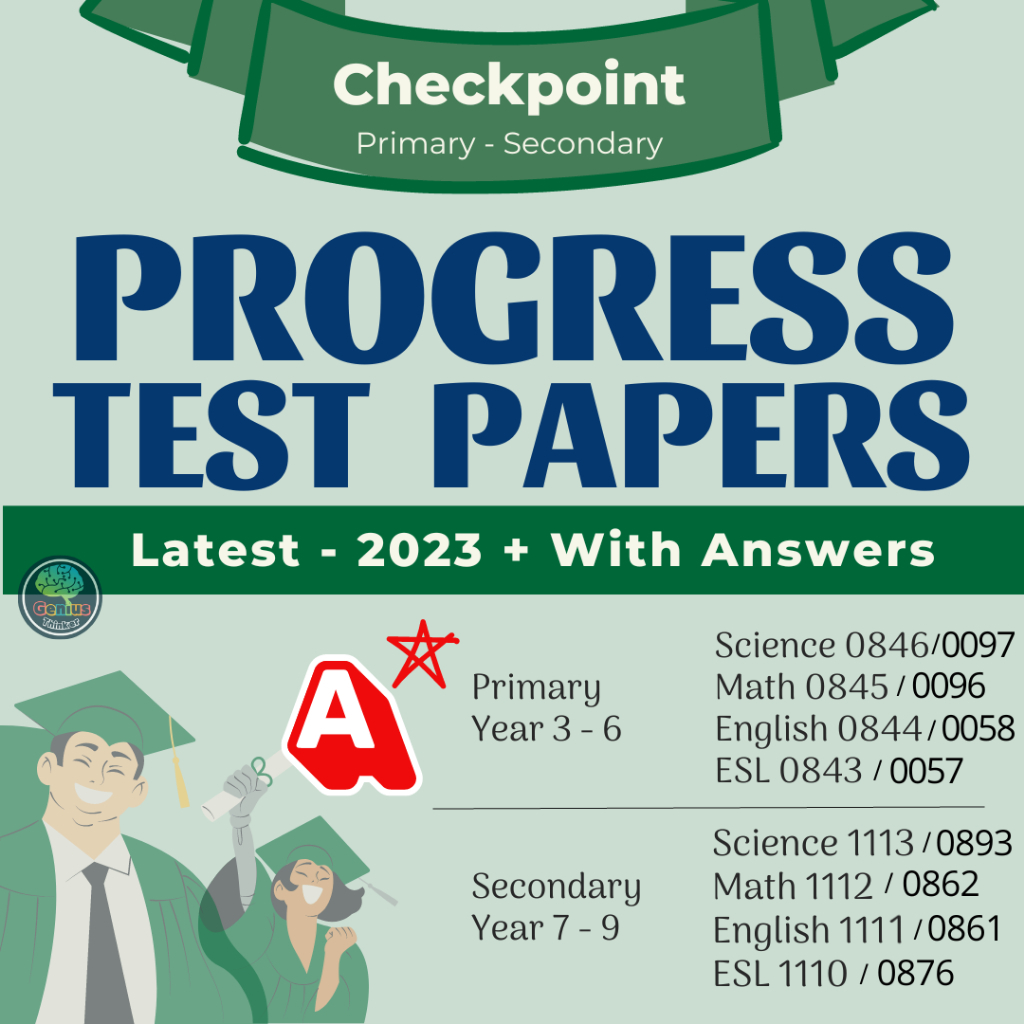 1 Progress Checkpoint Paper Mark Scheme ┃ Year 3-9 IGCSE Cambridge PrimaryLower Secondary ...