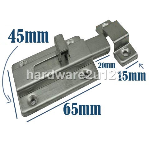 Stainless Steel Door Bolts Latch Slug Sliding Door Lock Security Safety ...