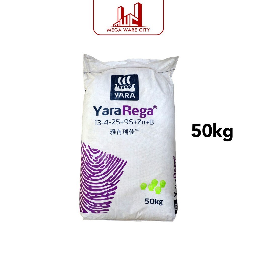 YARA YaraRega 13-4-25+9S+Zn+B 50kg Water Soluble Granular Fertilizer ...
