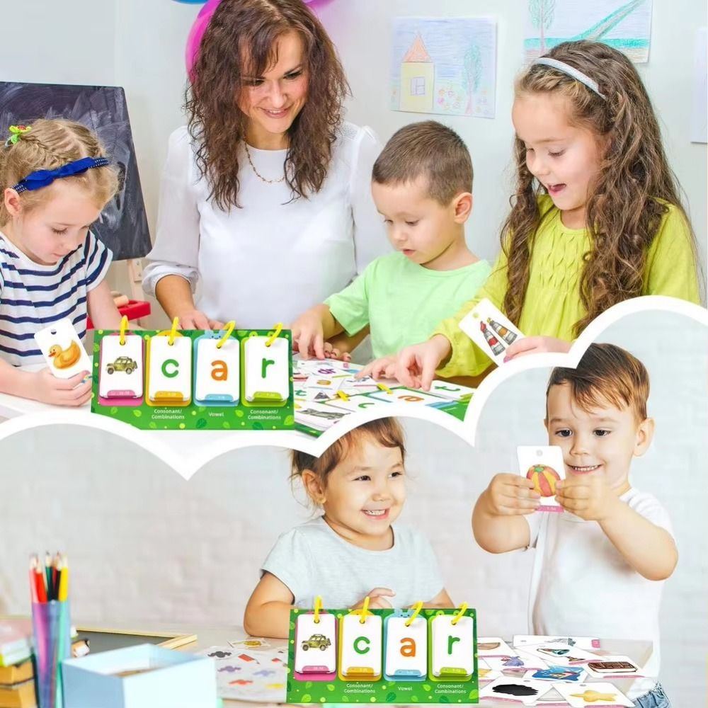 129 Pcs Learning Picture Recognition Visual Word Game Text Recognition ...