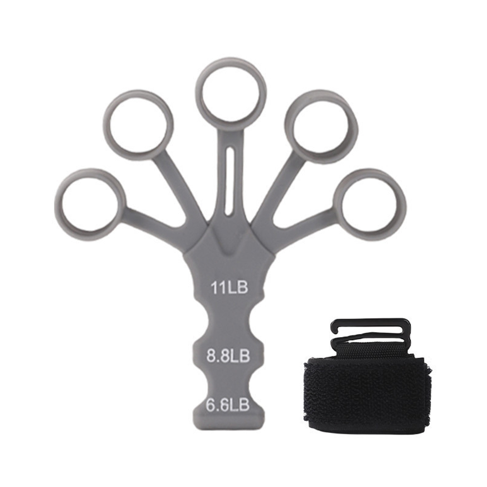 FG Silicone Finger Trainer 5 Finger Wrist Stretcher Finger Strength ...