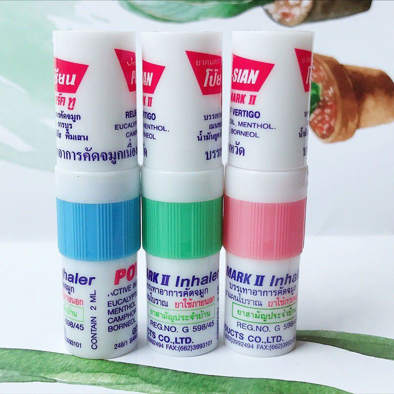 POY-SIAN Mark II Menthol Inhaler Penyedut dgn Menthol Thailand Ori ...