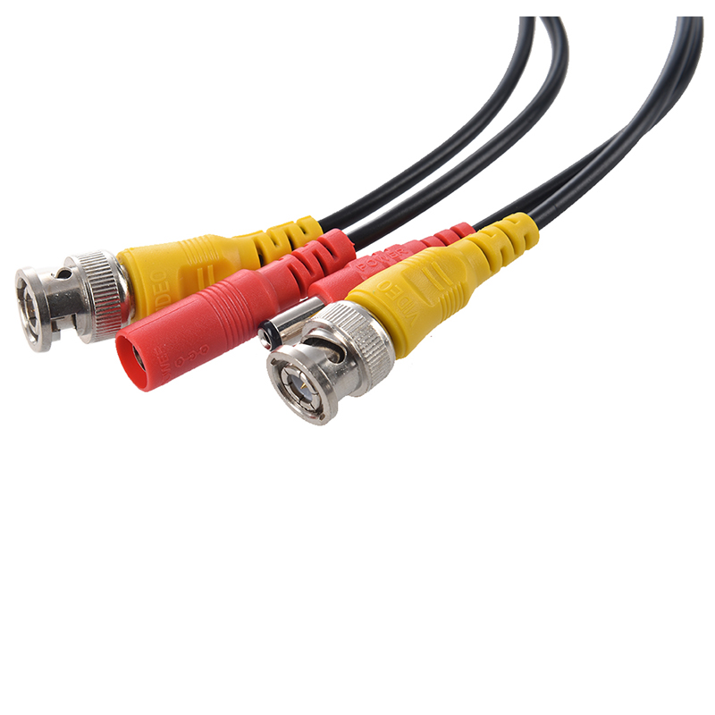 10m 33ft Security Video/ Power Cable BNC + RCA Plug Combination Cable ...
