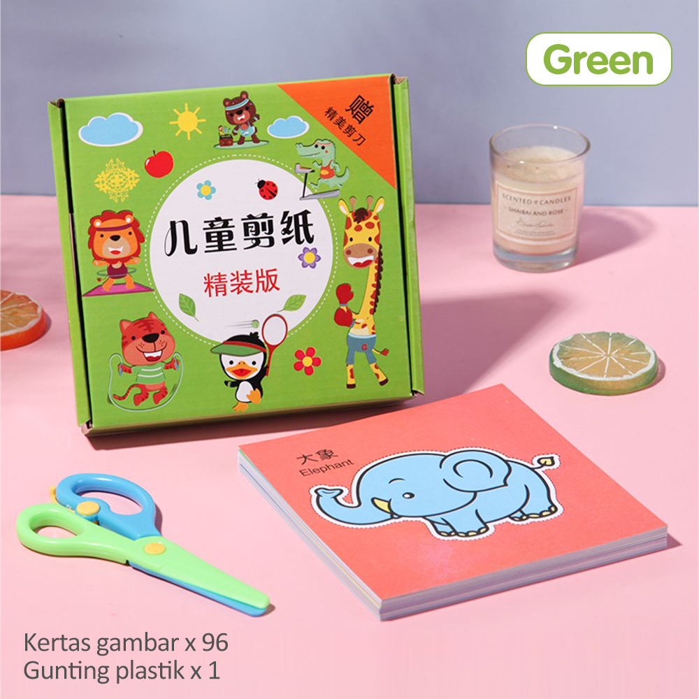 Bevavar Mainan Anak DIY Paper Art Craft DIY Paper Cutting Activity Kit ...