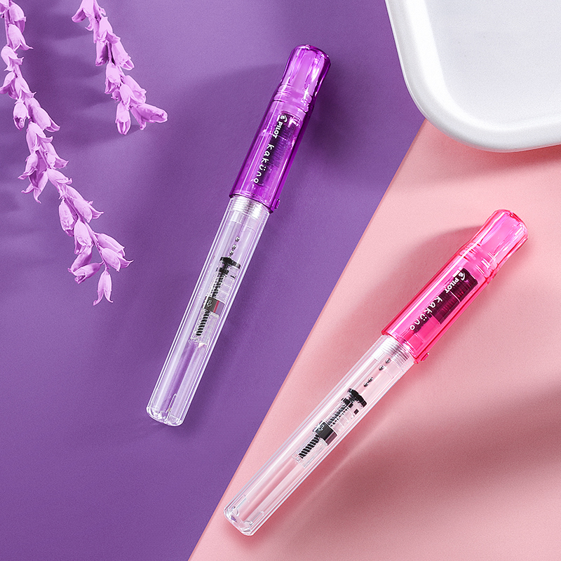 【32373c23】1Pcs Japan PILOT smile pen FKA-1SR EF / F / M transparent rod ...