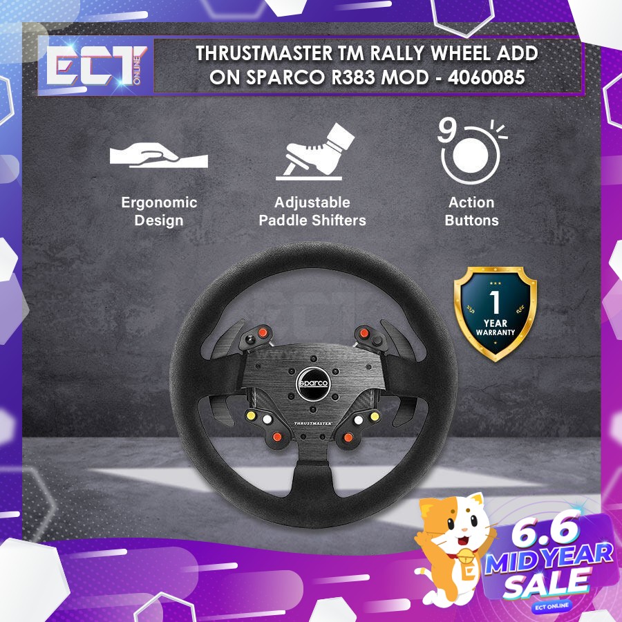 Thrustmaster TM Rally Wheel Add On Sparco R383 MOD (PC, XBOX, PS3, PS4 ...
