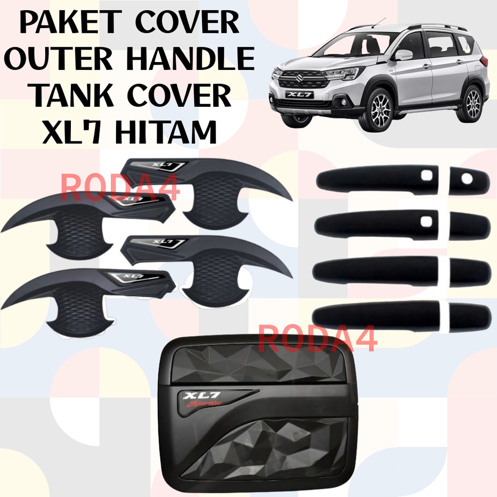 Paket Cover Outer Handle Tank Cover XL7 Hitam Pegangan Pintu Tangki ...