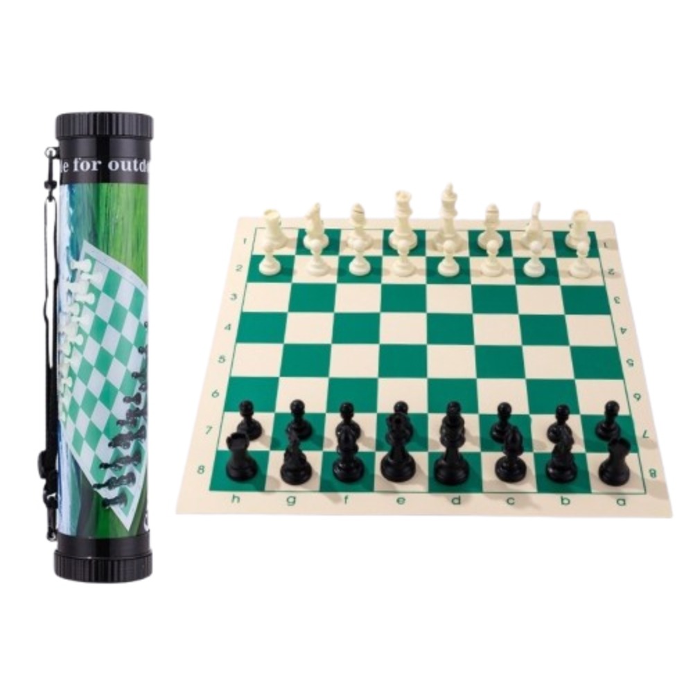 Portable 36/42/51cm Chessboard Medieval Chess Set Resin Non Slip Mat ...