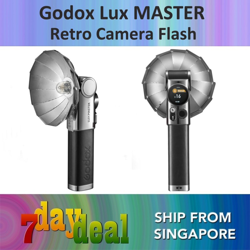 Godox Lux MASTER Retro Flash (Black) For All Camera | Lazada Singapore