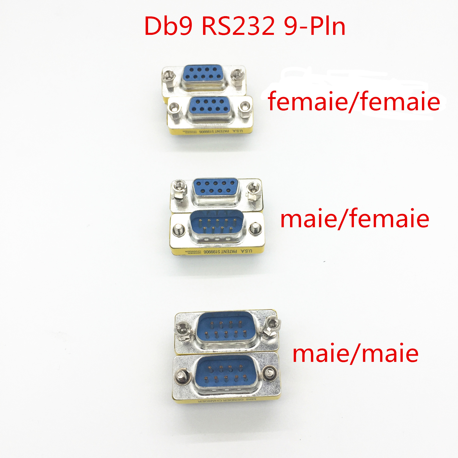 【InnovateWorld】High Quality RS 232 Vga DB9 Femal Male Plug Adapter ...