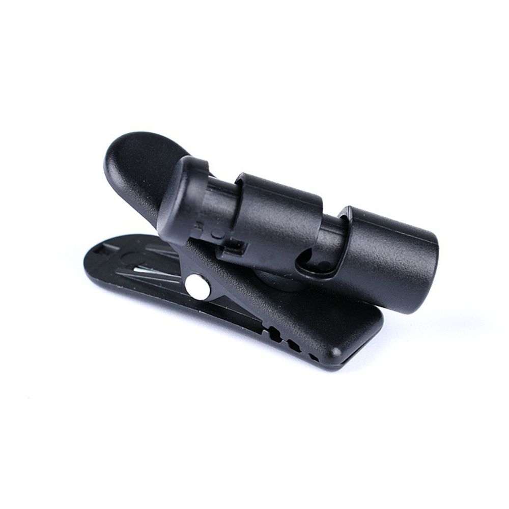 Black Rotatable Lapel Collar Mount Universal Headphone Cord Clips Wire ...