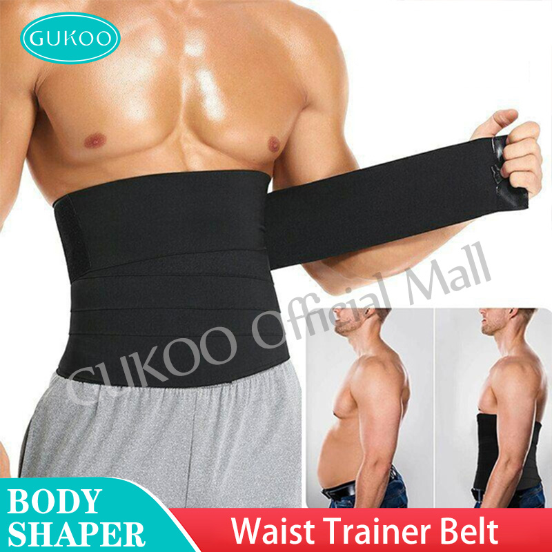 GUKOO Men's Girdle Slimming Waist Trainer Stomach Wraps Compression ...