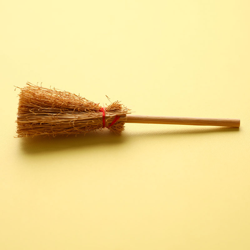 10Pcs Mini Broom Rope Straw Brooms Halloween Party Costume Witch Broom ...