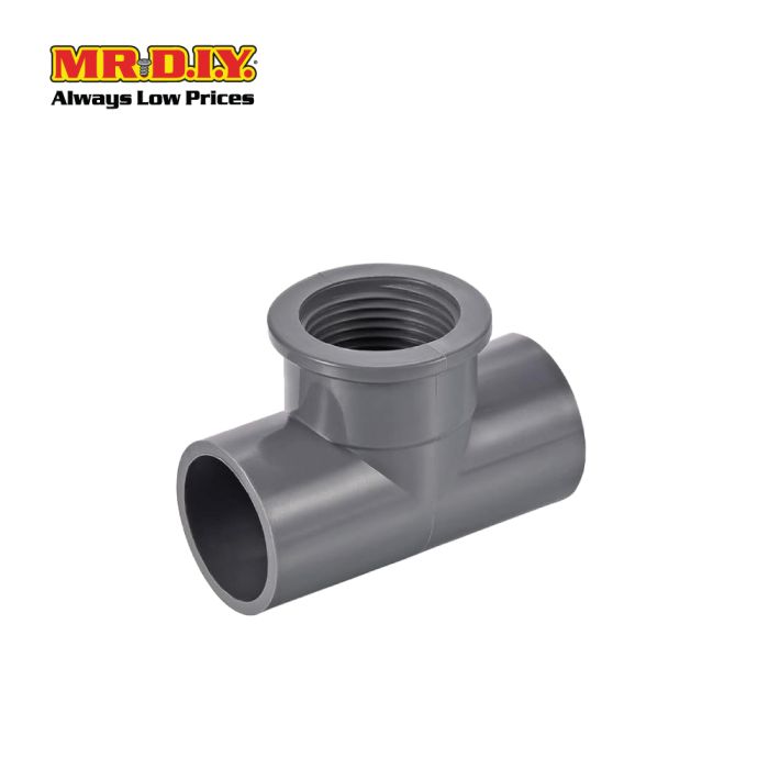 (MR.DIY) PVC Tee Fitting 1/2" Adapter AM | Lazada